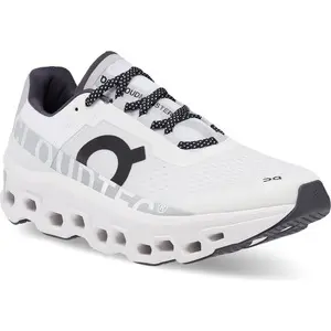 On Cloudmonster Lace-up Sneakers - All White