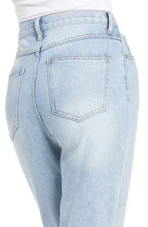 Endless Rose Ripped High-waist Ankle Jeans