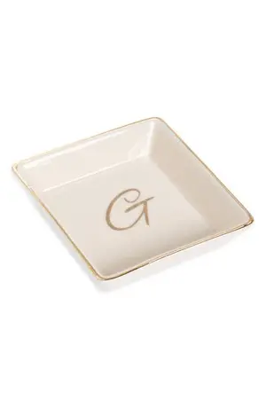 Nordstrom Initial Vanity Tray G- Blush- Gold