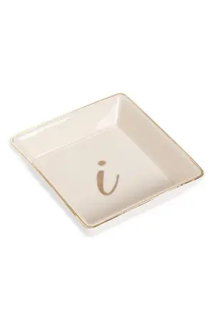 Nordstrom Initial Vanity Tray I- Blush- Gold