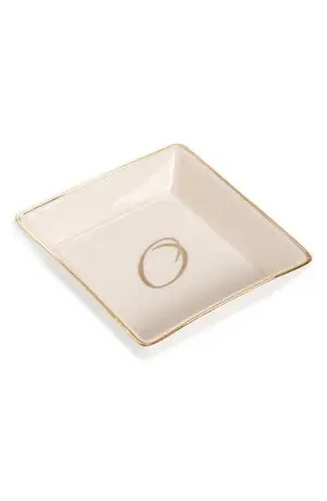 Nordstrom Initial Vanity Tray O- Blush- Gold