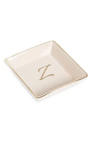 Nordstrom Initial Vanity Tray Z- Blush- Gold