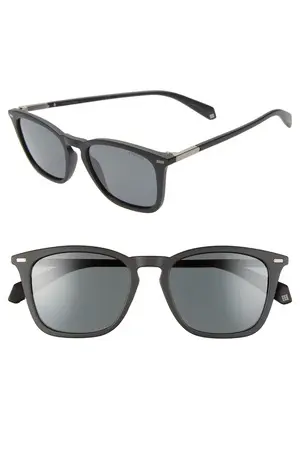 POLAROID 52mm Polarized Sunglasses - Mtt Black/ Grey Polarized