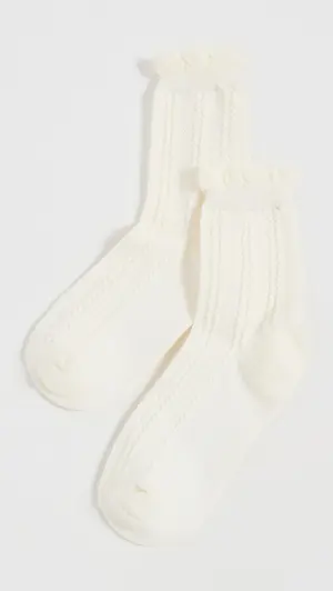 STEMS Pointelle Crew Socks