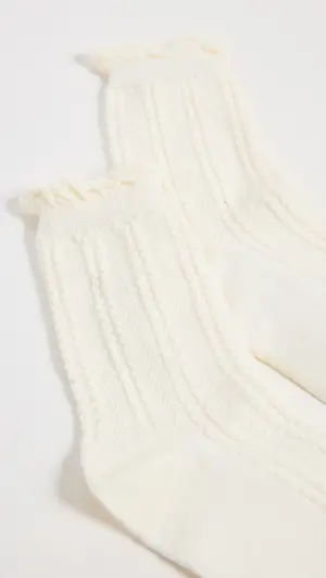 STEMS Pointelle Crew Socks