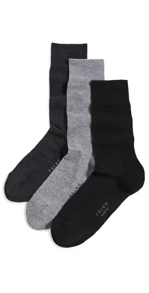 Falke Happy Crew Socks 3-pack - Assorted
