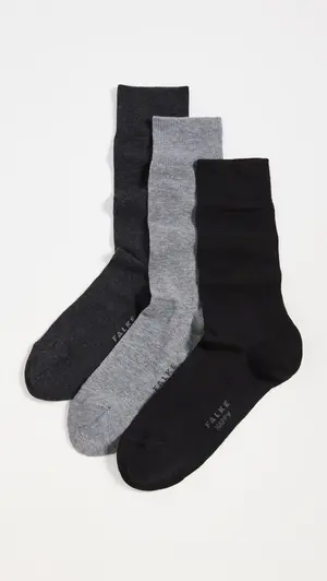 Falke Happy Crew Socks 3-pack