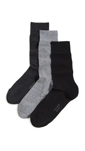 Falke Happy Crew Socks 3-pack