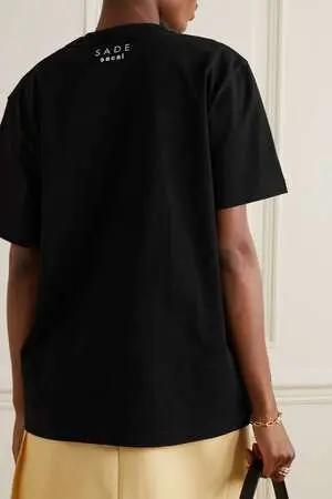 Sacai Sade Printed Cotton-jersey T-shirt