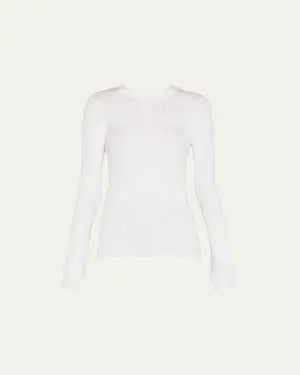 Splits59 Louise Rib Long-sleeve Top - White