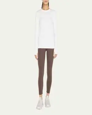 Splits59 Louise Rib Long-sleeve Top - White