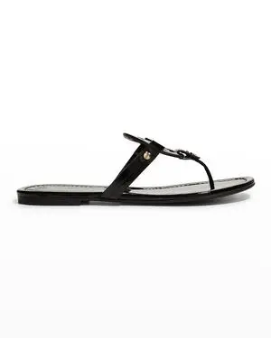 Tory Burch Miller Patent Leather Sandals Black