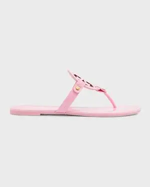 Tory Burch Miller Patent Leather Sandals Petunia