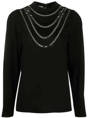 ALBERTA FERRETTI Fishnet-insert Jumper