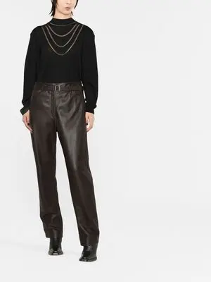 Alberta Ferretti Fishnet-insert Jumper
