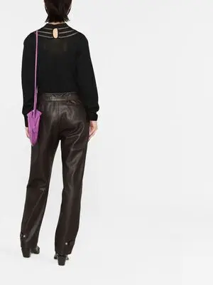 Alberta Ferretti Fishnet-insert Jumper