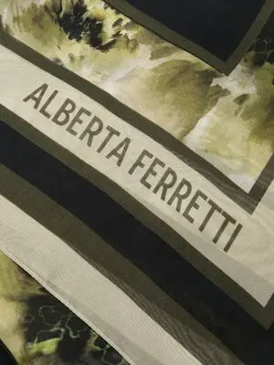 Alberta Ferretti Floral-print Silk Scarf