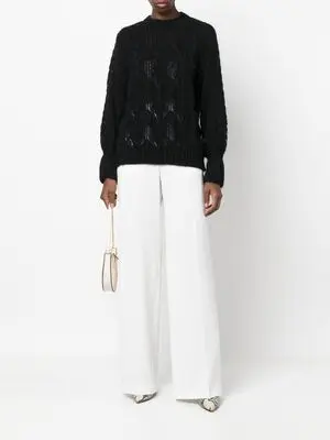 Alberta Ferretti High-waisted Wide-leg Pants