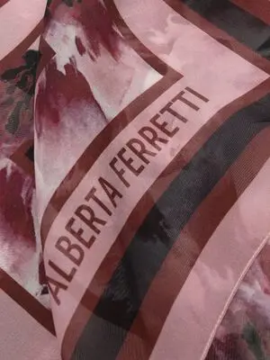 Alberta Ferretti Floral-print Silk Scarf