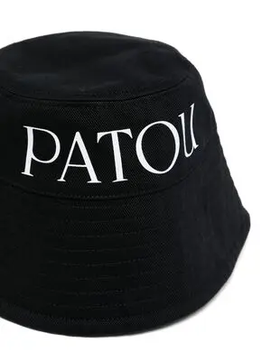 PATOU Logo-print Bucket Hat - Black