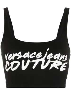 Versace Logo-print Cropped Top
