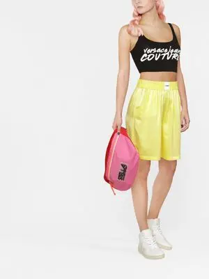 Versace Logo-print Cropped Top