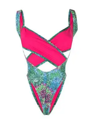 REINA OLGA Cross-strap One-piece