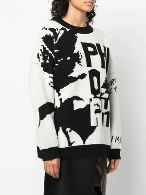 Philosophy Di Lorenzo Serafini Logo-knit Virgin Wool Jumper