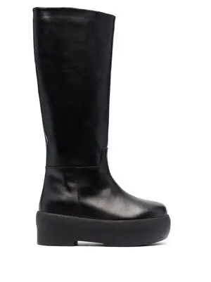 GIABORGHINI Knee-length Platform Boots - Black