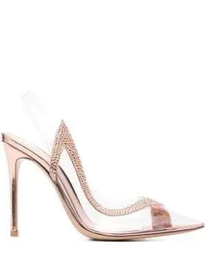 GIANVITO ROSSI Hortensia 105mm Slingback Pumps - Pink