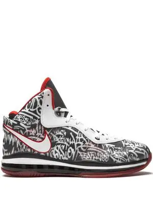Nike Lebron 8 Qs Graffiti Sneakers - Black