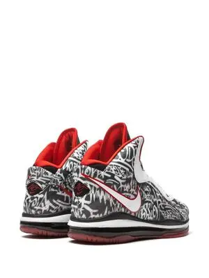Nike Lebron 8 Qs Graffiti Sneakers - Black