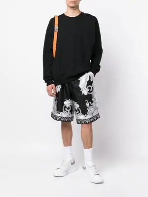 Versace Barocco-print Bermuda Shorts