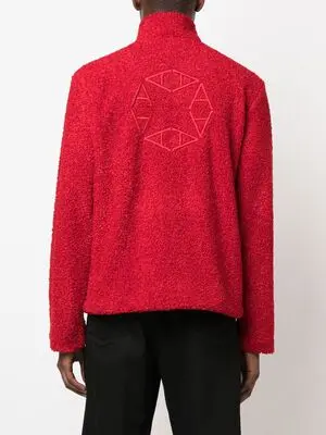 1017 Alyx 9sm Bouclé Half-zip Sweatshirt - Red