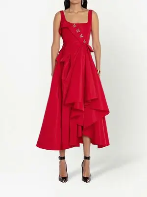 Alexander McQueen Hook-embellished Drape Dress