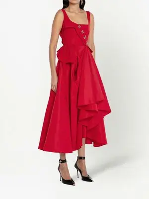Alexander McQueen Hook-embellished Drape Dress