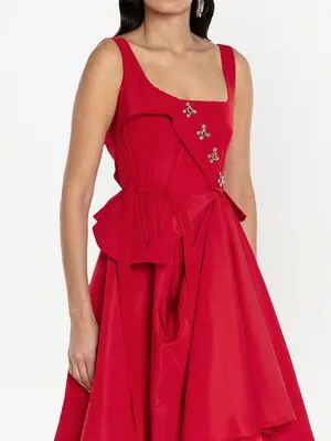 Alexander McQueen Hook-embellished Drape Dress