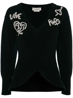 Alexander Mcqueen Black Sweaters For Women