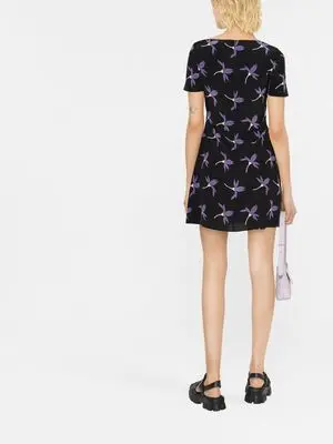 Valentino Garavani Floral-print Pleated Dress