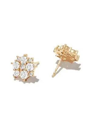 SYDNEY EVAN 14kt Yellow Diamond Cocktail Stud Earrings