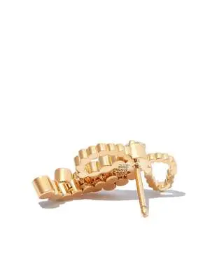 Sophie Bille Brahe 18kt Yellow Bow Diamond Stud Earrings