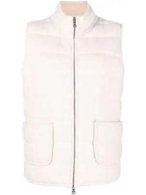 Arch4 Textured-knit Padded Gilet Jacket