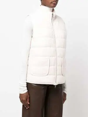 Arch4 Textured-knit Padded Gilet Jacket