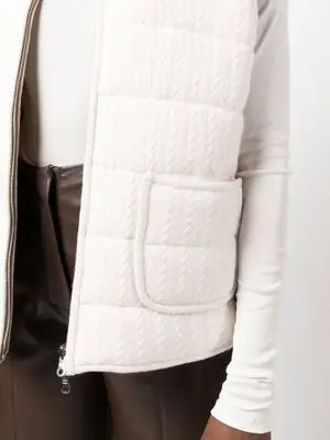 Arch4 Textured-knit Padded Gilet Jacket