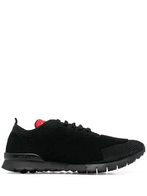 Kiton Sock-panel Detail Sneakers - Black