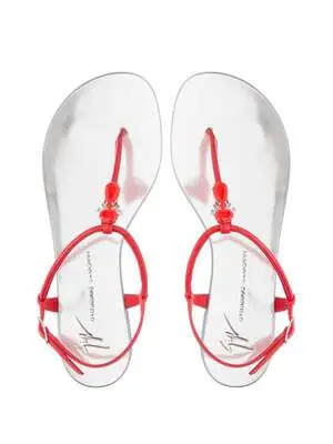 GIUSEPPE ZANOTTI Sybella T-bar Sandals - Pink