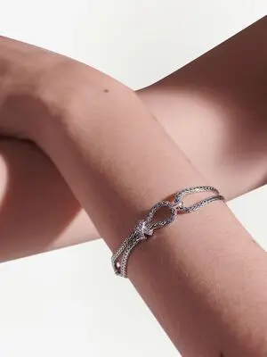 John Hardy Classic Chain Link Diamond Pavé Bracelet