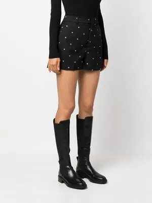 Red Valentino Star-print Thigh-length Shorts