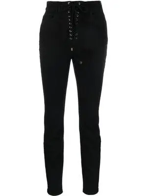 Elisabetta Franchi Eyelet-detailing Skinny Jeans