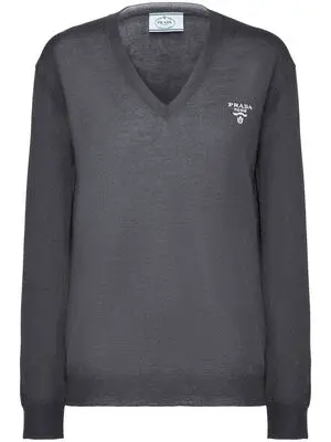 Prada V-neck Cashmere Jumper
